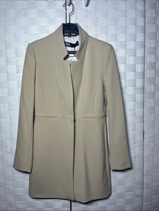 Zara | Jackets & Coats | Zara Beige Tailored Long Trench Coat | Poshmark